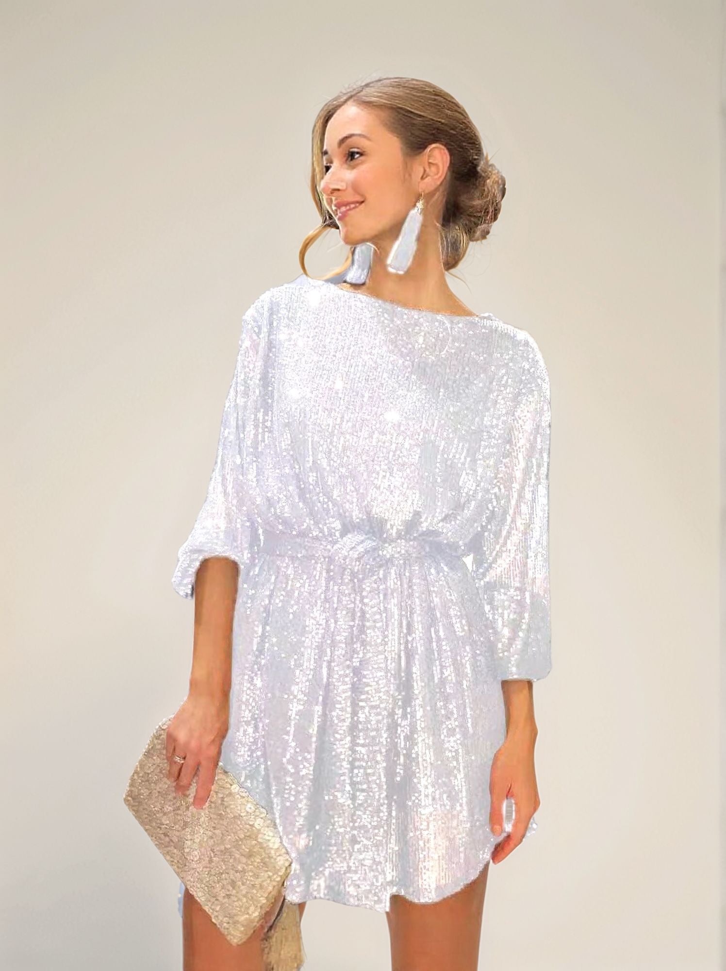 Shop White Mini Party Dress - for Women | OUTZIDR | Gen-Z Style